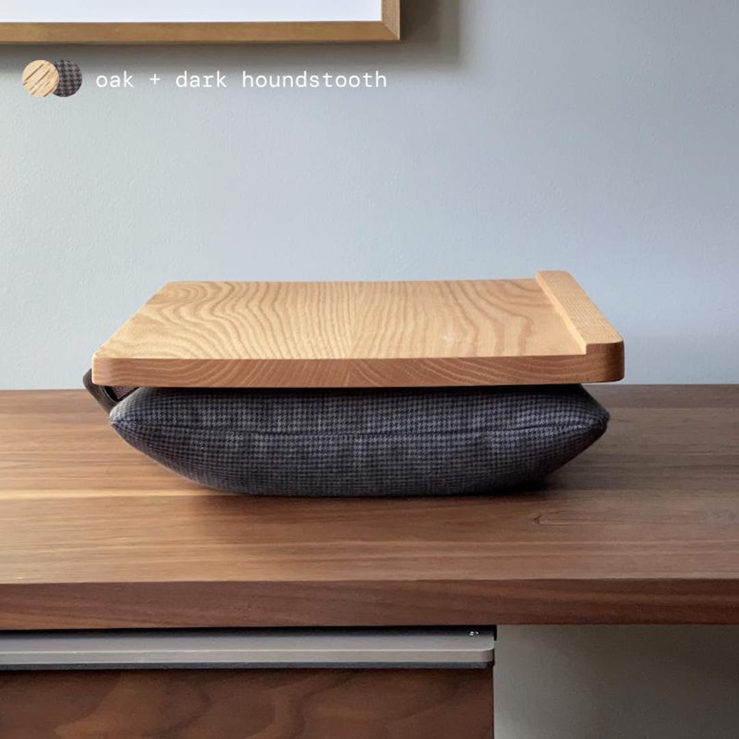Oak Lap Desk With Cushion, Wood Lap Desk, Wood Lap Tray, Handmade Lap ...