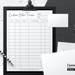 Editable Custom Order Form Bundle Printable Order Forms - Etsy