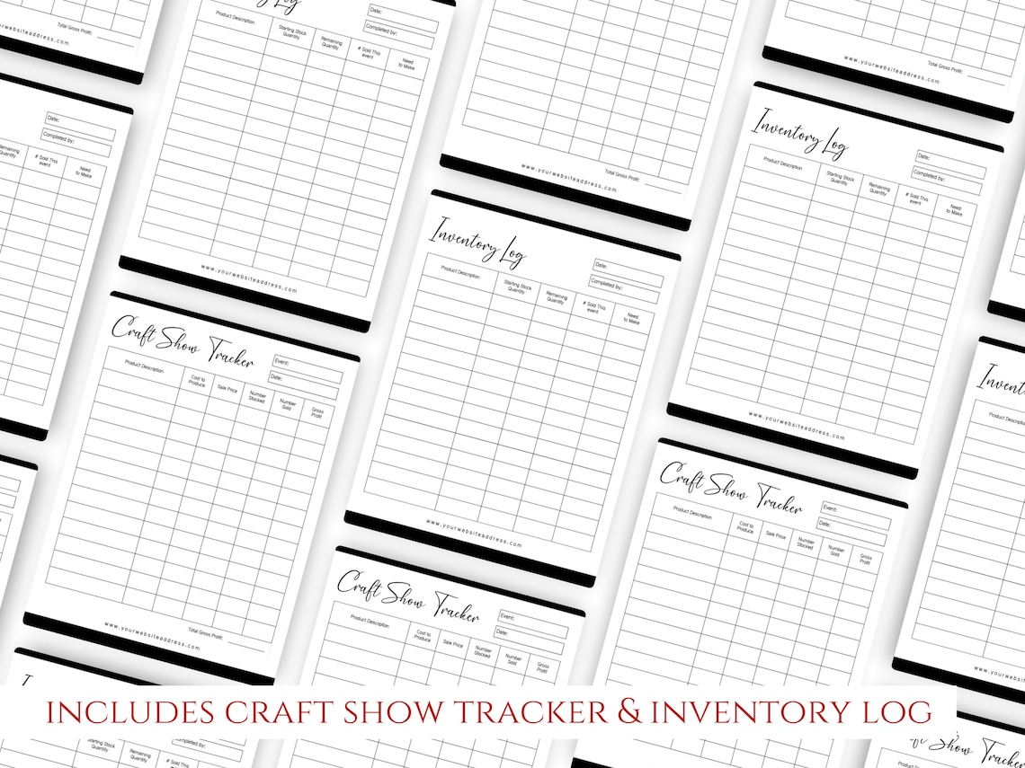 Editable Craft Show Inventory Trackertemplate Product - Etsy