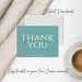 Printable Thank You Card Template, Editable Thank You Card Insert ...