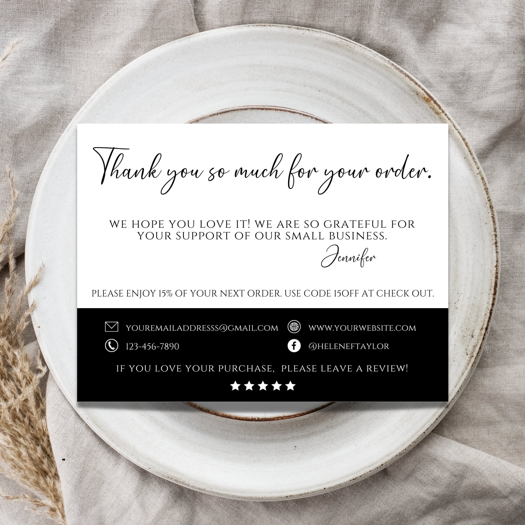 Candle Care Card, Printable Candle Care Instructions, Editable Candle ...