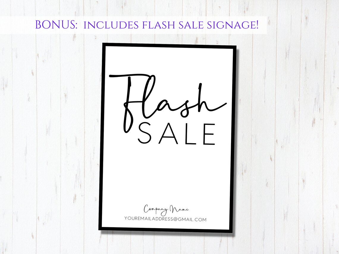 Editable Sale Sign Template Printable Small Business Sign - Etsy Canada