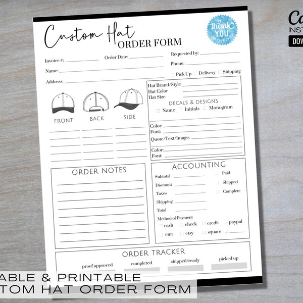 Custom Order Form - Etsy