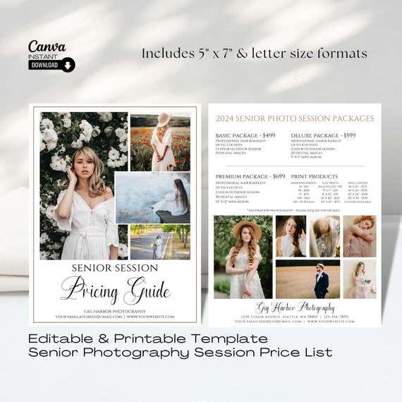 Senior Photography Pricing
