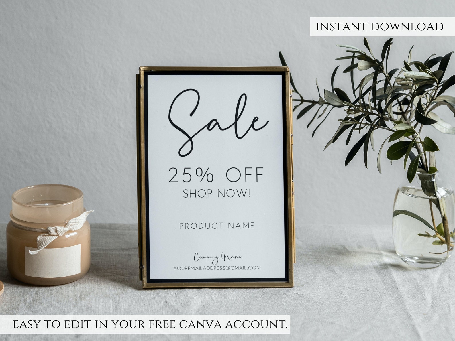 Editable Sale Sign Template Printable Small Business Sign - Etsy Canada