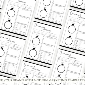 Editable Ornament Order Form Printable Order Form Ornament - Etsy
