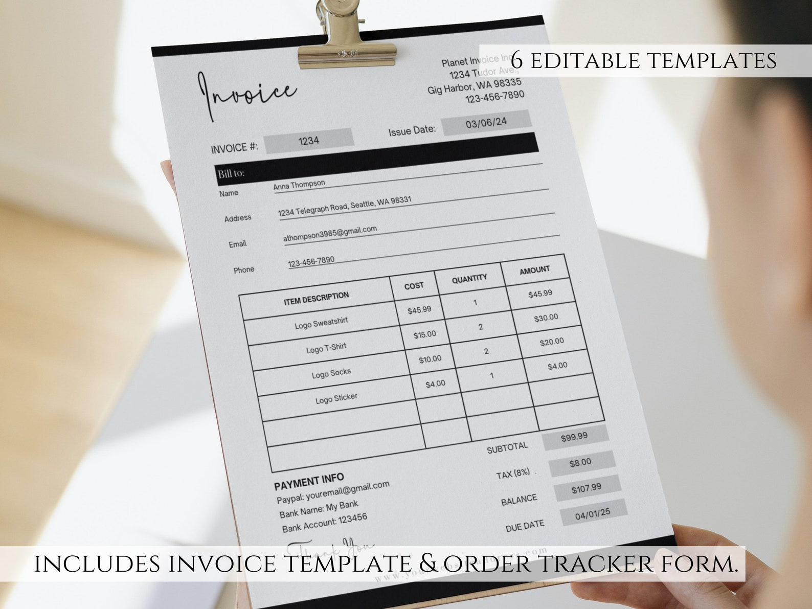 Editable Custom Order Form Bundle Printable Order Forms - Etsy