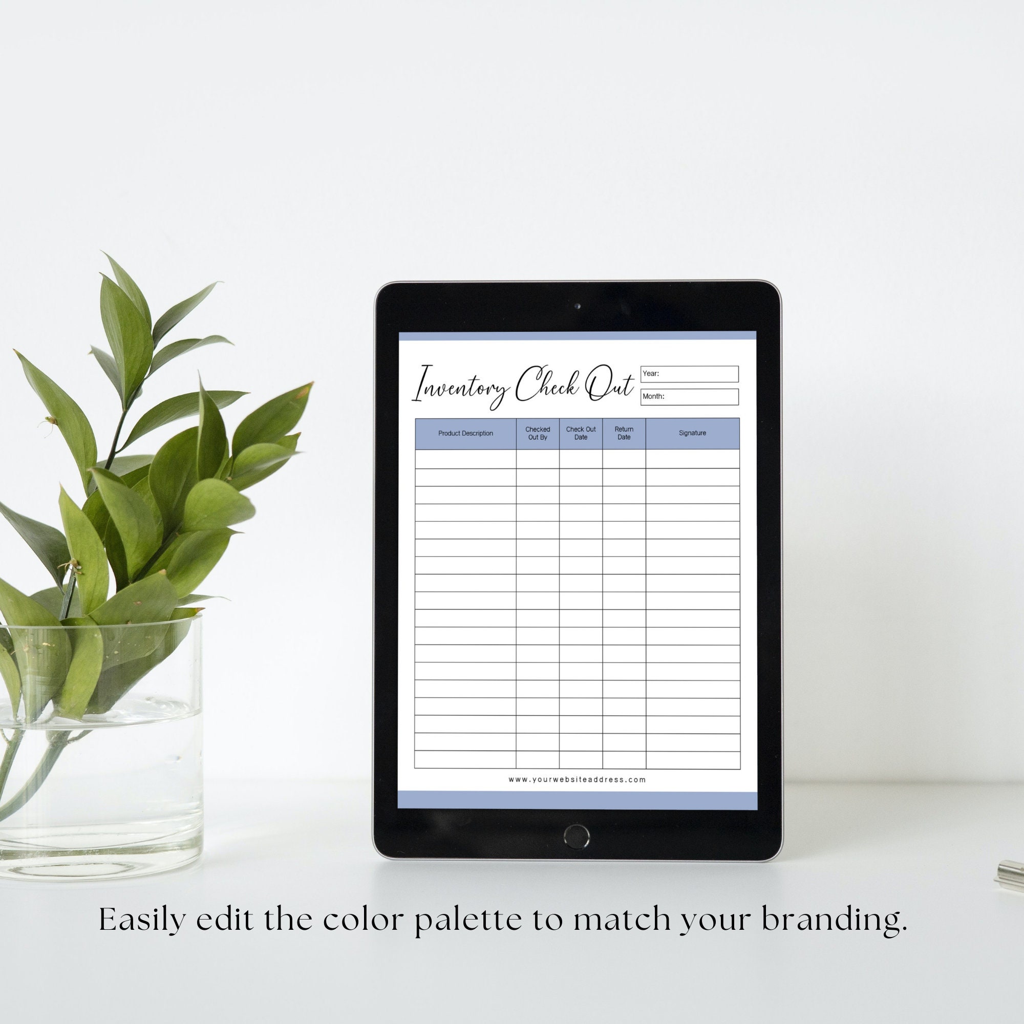 Product Inventory Log Template, Editable Inventory Sheet, Printable ...