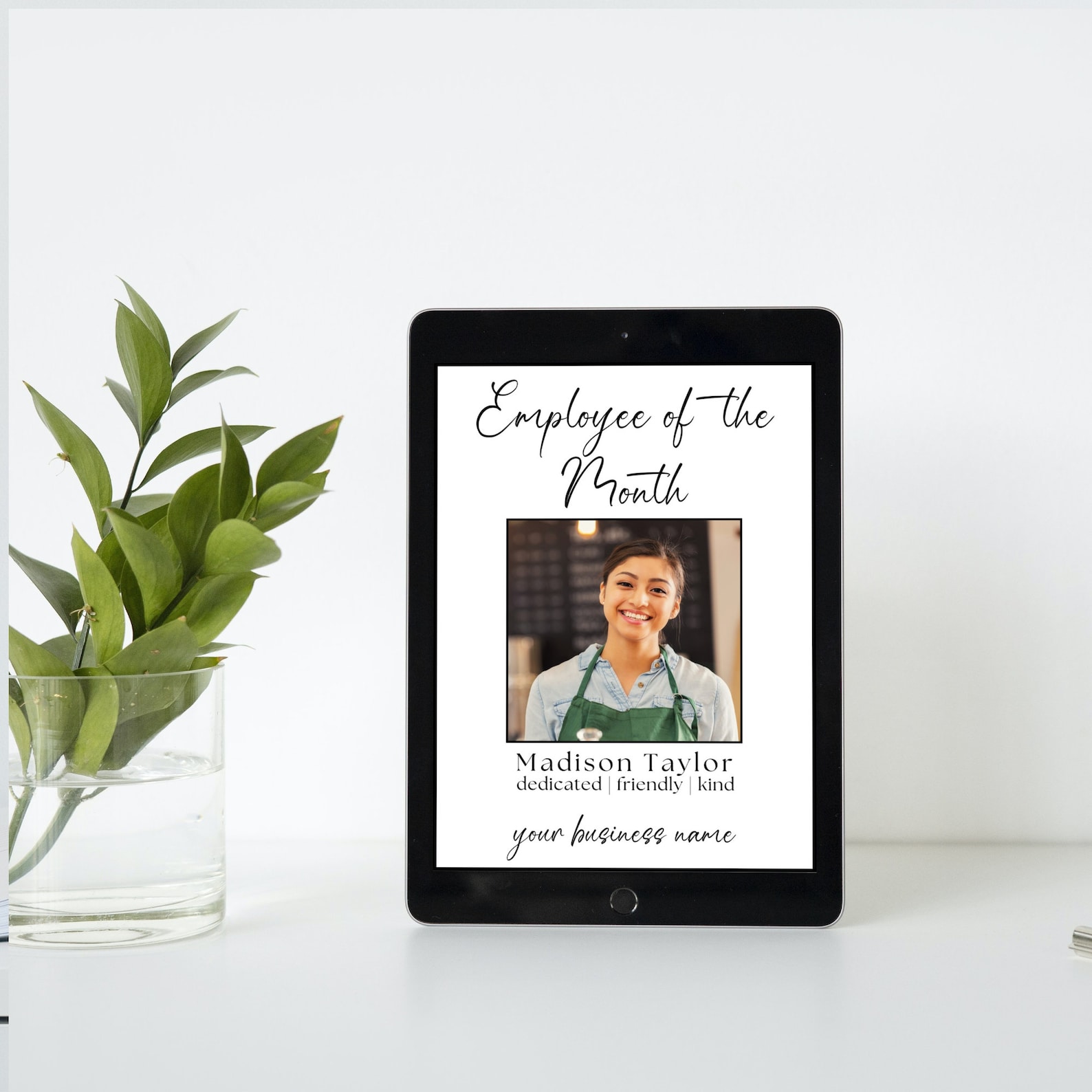 Editable Employee of the Month Sign Template (digital Download) - Etsy
