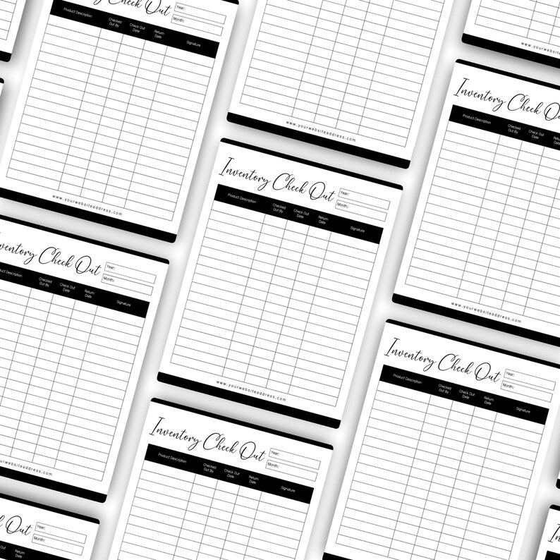 Product Inventory Log Template, Editable Inventory Sheet, Printable ...