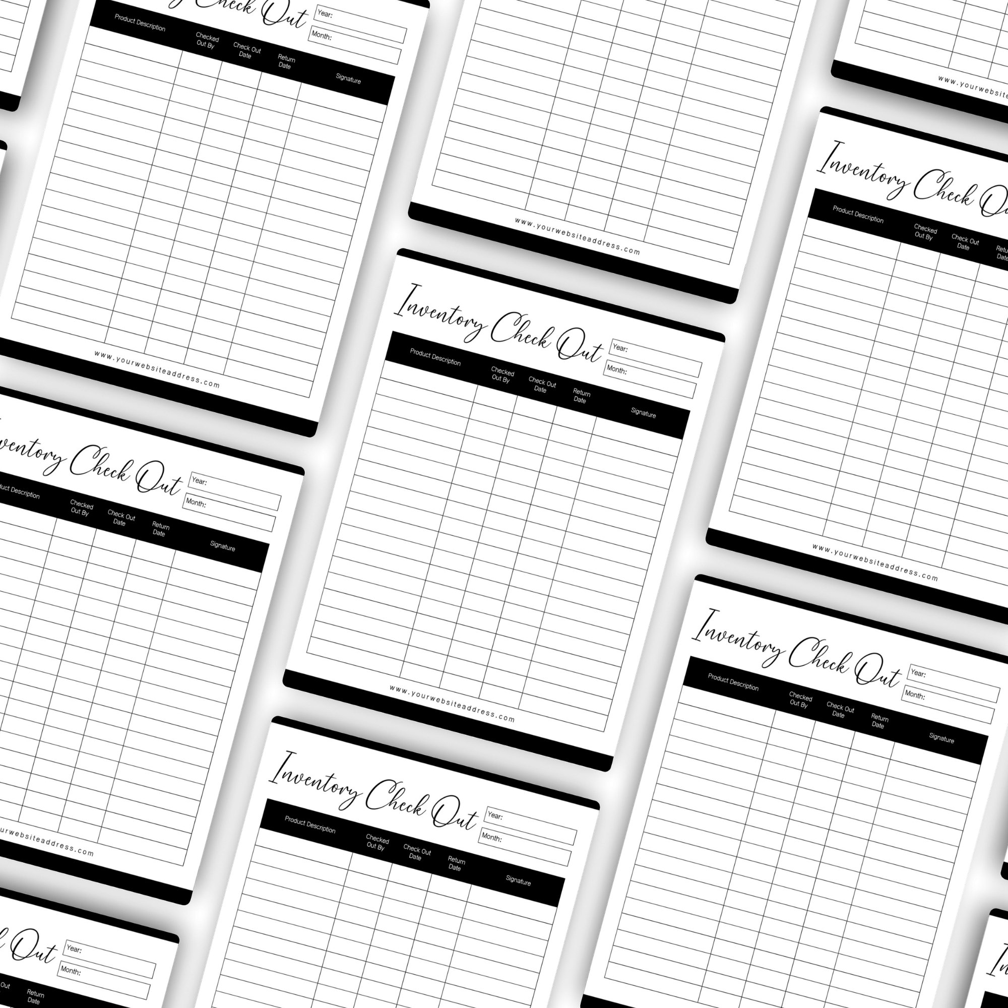 Product Inventory Log Template, Editable Inventory Sheet, Printable ...