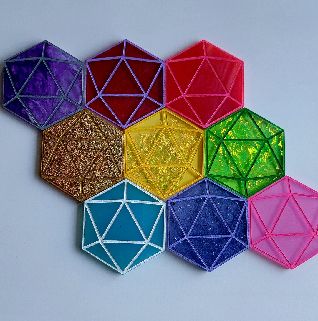 Flat D20| Dice Trinkets| Dnd, Roleplaying Games, Table Top Gaming - Etsy