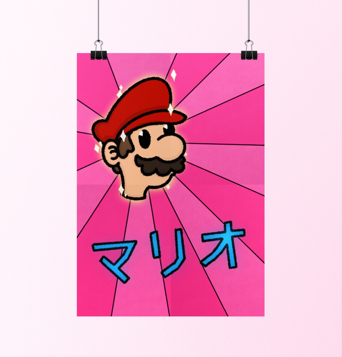 Super Mario Bros Mario and Luigi Mr Sparkle Print - Etsy