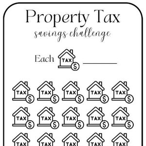 Property Tax Savings Challenge ~ Personal Finance ~ Fits Inside A6 ...