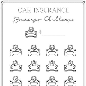 Mini Savings Challenge Car Insurance Savings Challenge Personal Finance ...