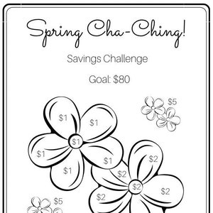 Spring Savings Challenge ~ Save 80 Dollars ~ Low Budget ~ Fits Inside ...