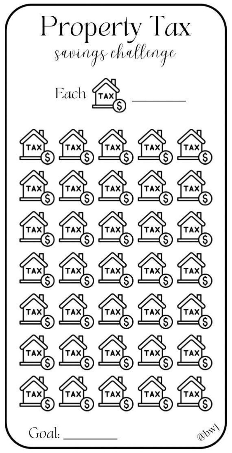 Property Tax Savings Challenge: Personal Finance, A6 Envelope Insert ...