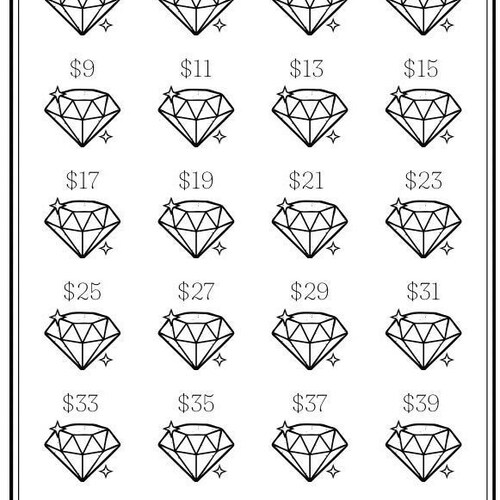 Mini Savings Challenge vision Fund Save 425 Dollars Fits - Etsy