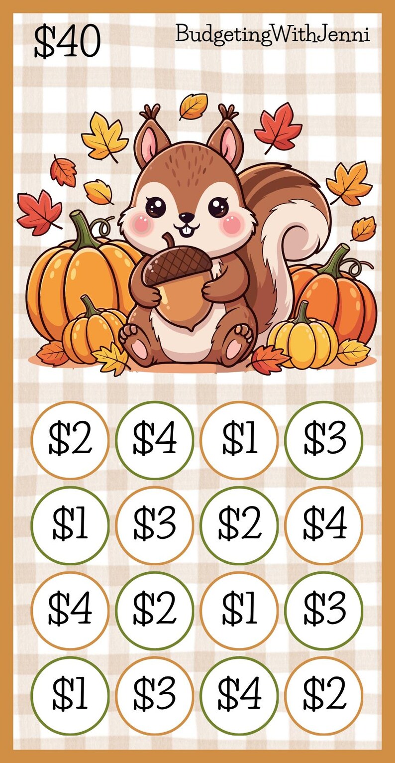Falling for Autumn Savings: Fall Savings Challenges, A6 Printable ...