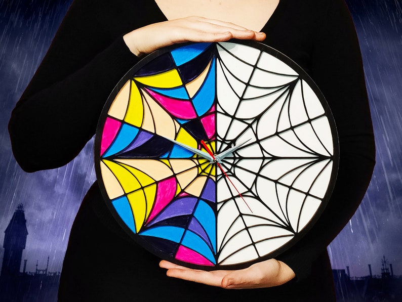 Wednesday Addams Wall Clock Ophelia Hall Window Room Wooden - Etsy