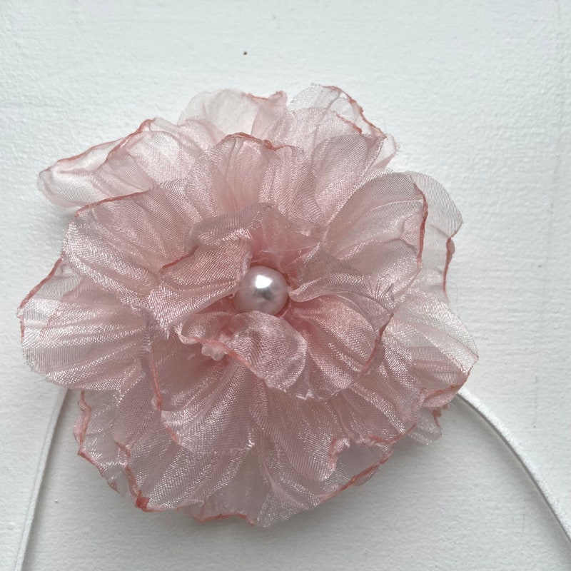 Pink Chiffon Flower - Etsy