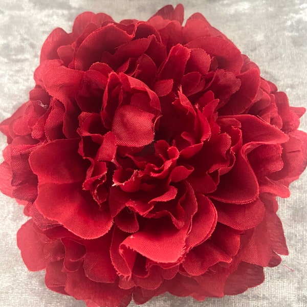 Red Flower Fabric - Etsy