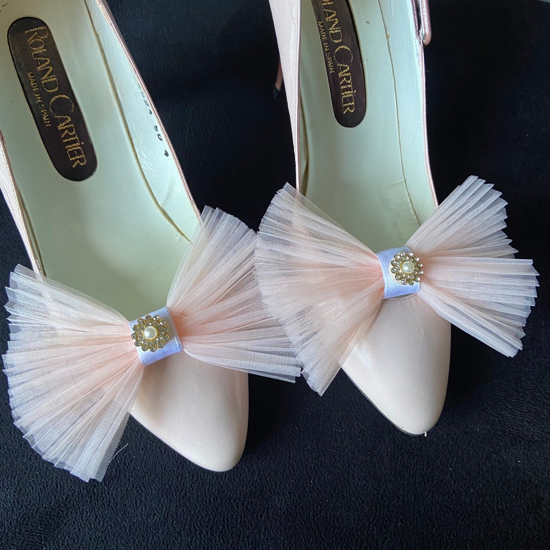Blush Pink Shoe Clips Wedding Shoe Accessories - Etsy