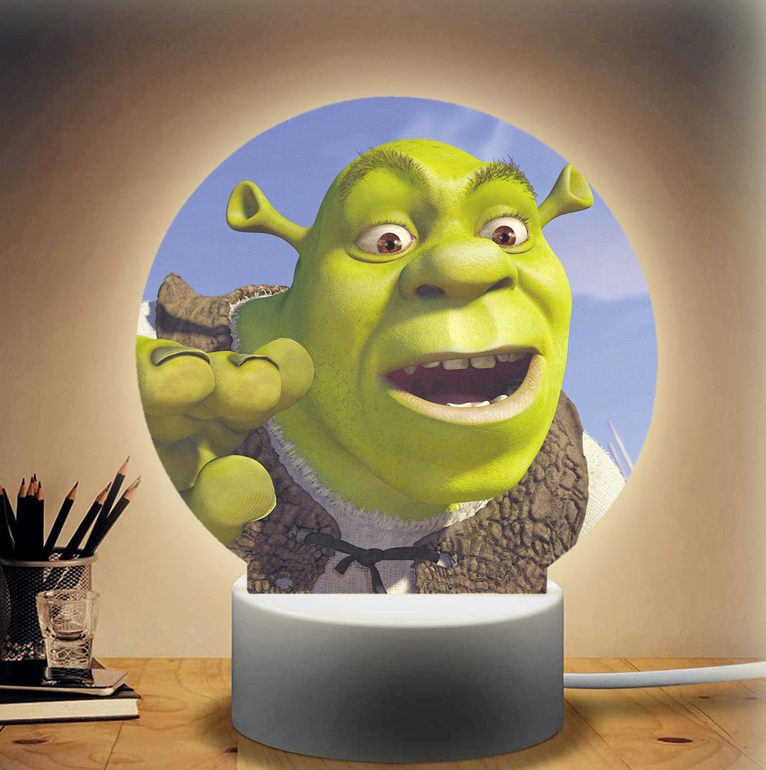 Shrek Led Lamp Rgb Lamp Night Light Round Warm Light Gift - Etsy