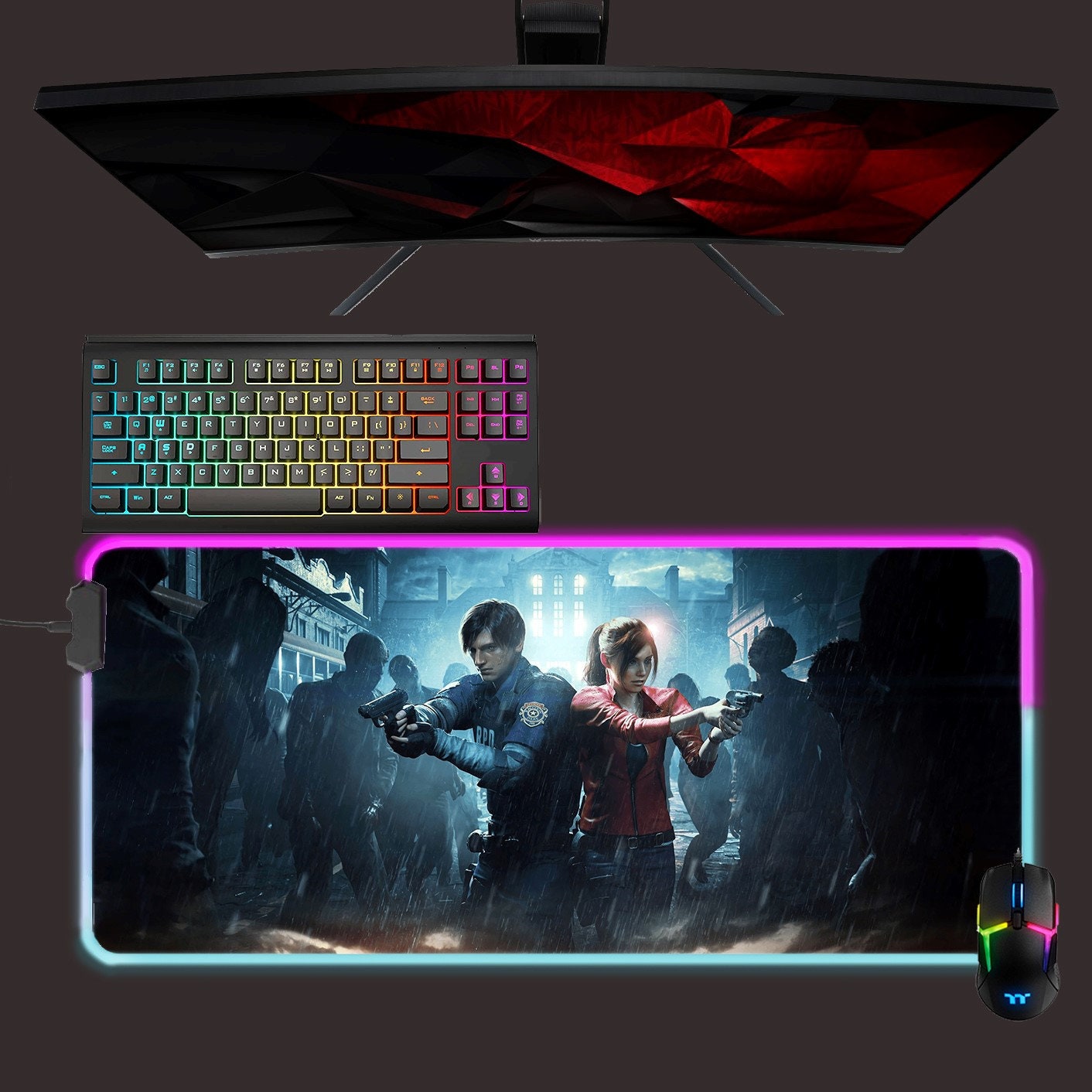 Resident Evil Gaming LED RGB Mouse Pads