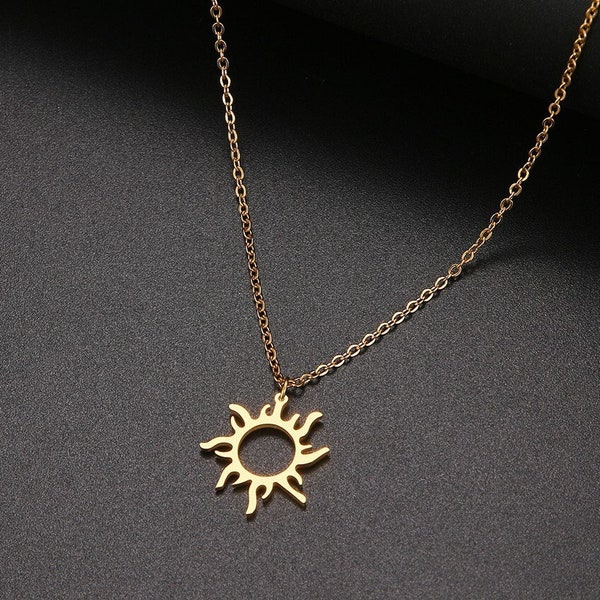 Sun Necklace - Etsy