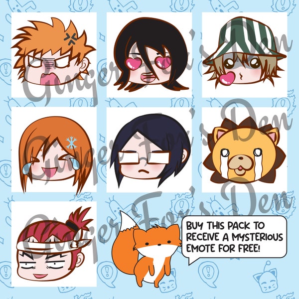 Bleach Ichigo Emotes - Etsy UK