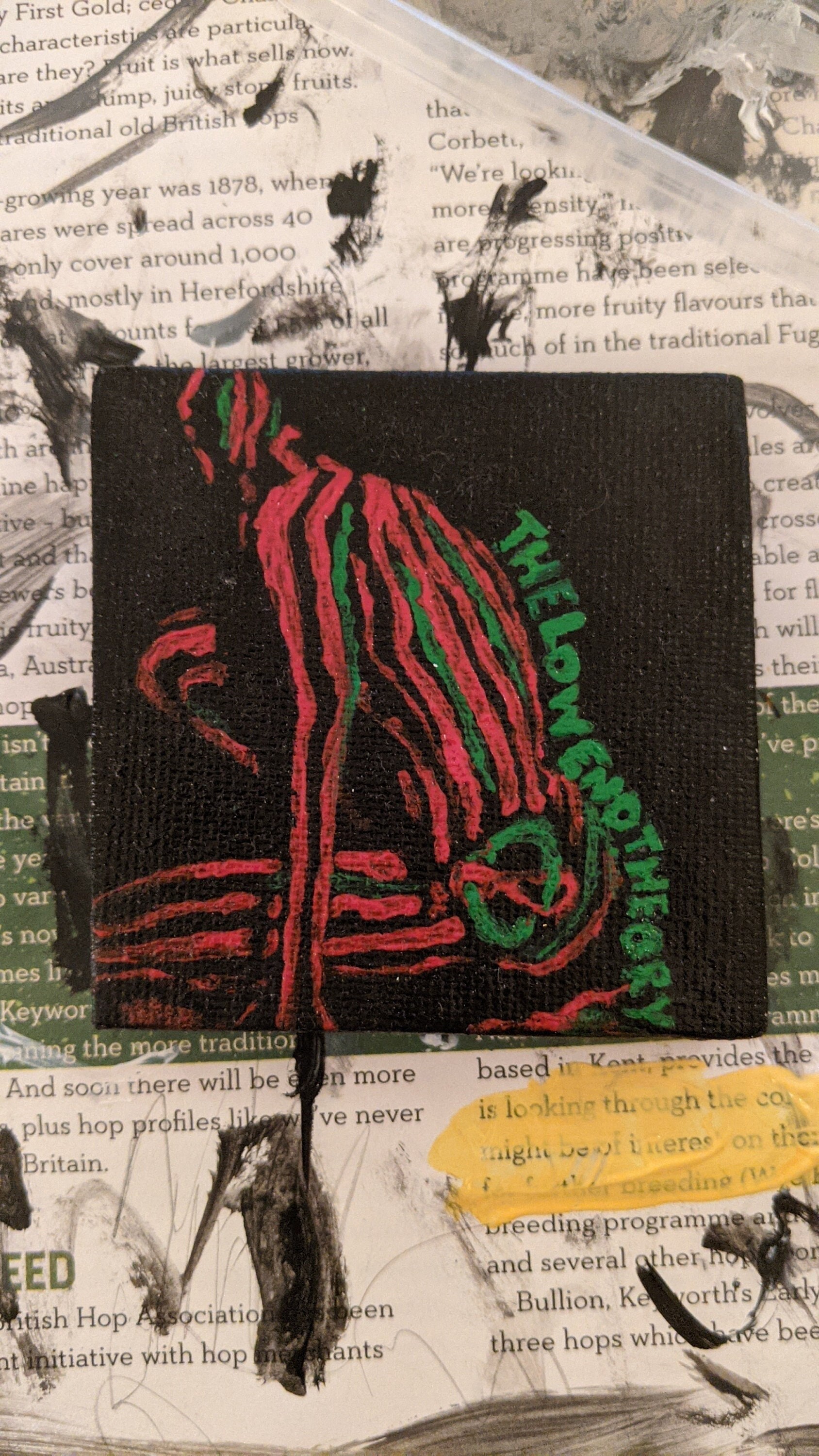 The Low End Theory Hand Painted Album Artwork Mini 7x7cm Canvas, High ...