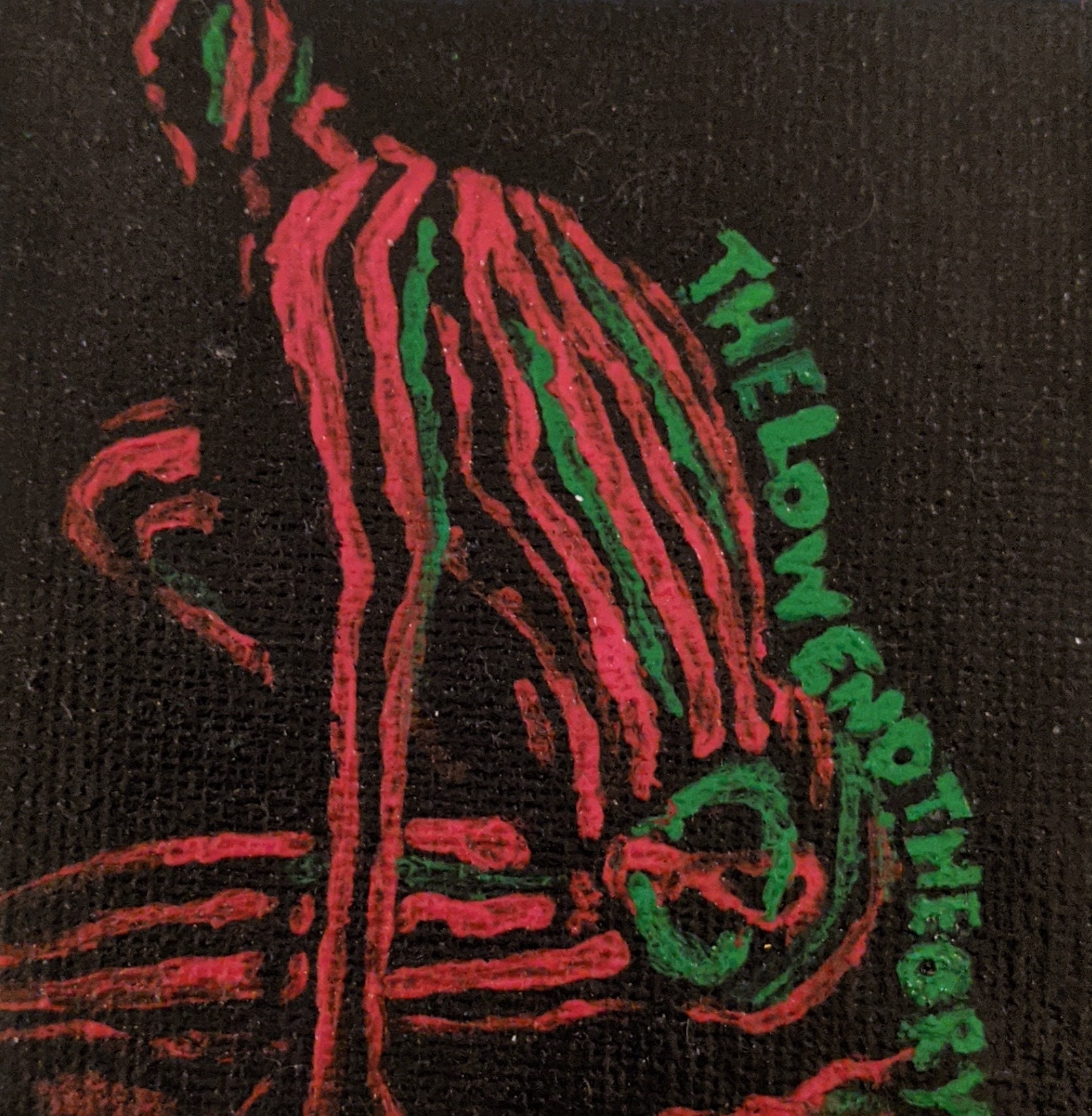 The Low End Theory Hand Painted Album Artwork Mini 7x7cm Canvas, High ...