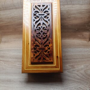 Unique Trinket Juniper Wooden Box,hand-carved Secret Opening Jewelry ...