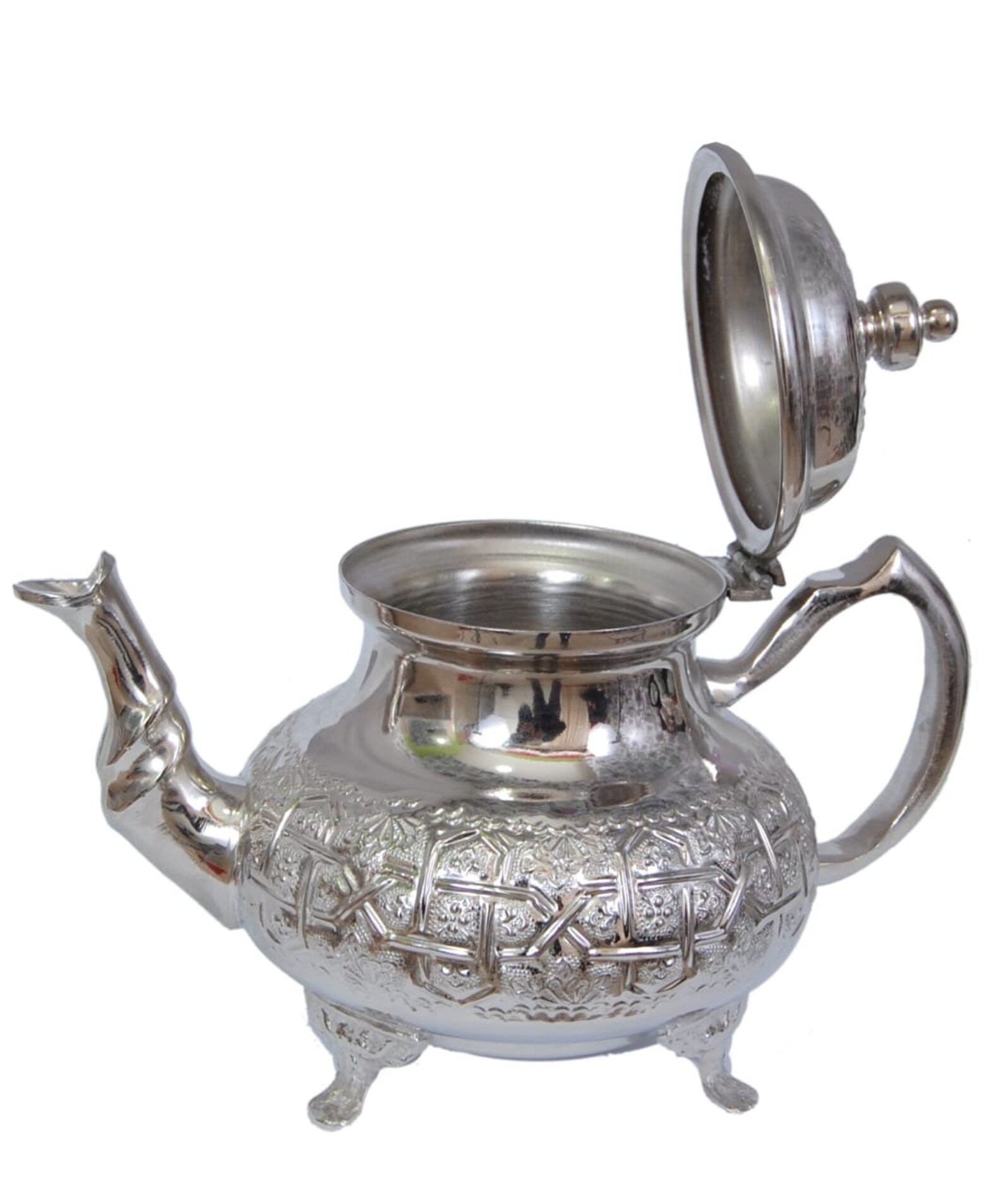 Handmade Moroccan Silver Plated Teapot , Bring Home a Beautifully ...