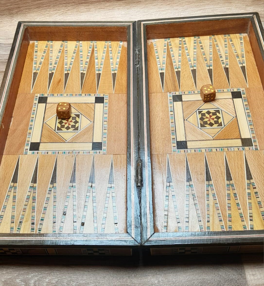 Moroccan Handmade Wooden Backgammon Set Board, 2 in 1 Wood Backgammon ...
