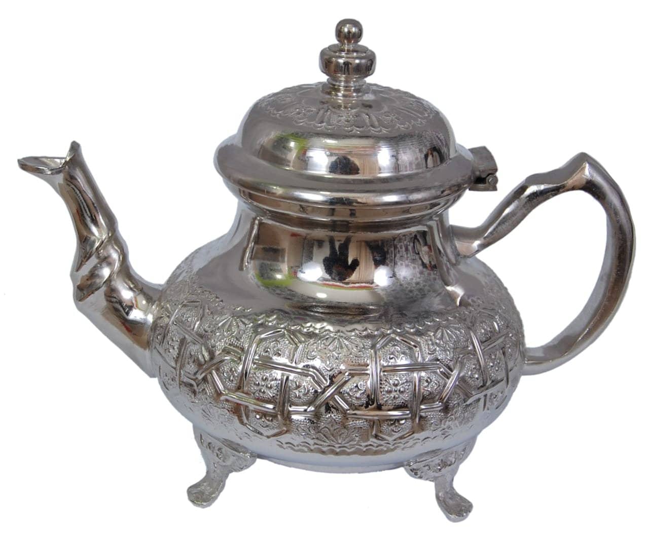 Handmade Moroccan Silver Plated Teapot , Bring Home a Beautifully ...