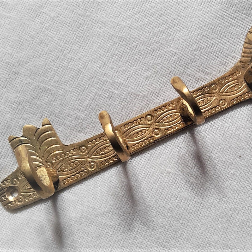 Vintage Brass and Copper Key Holders: Elegant Wall Hanging Key Racks - Etsy