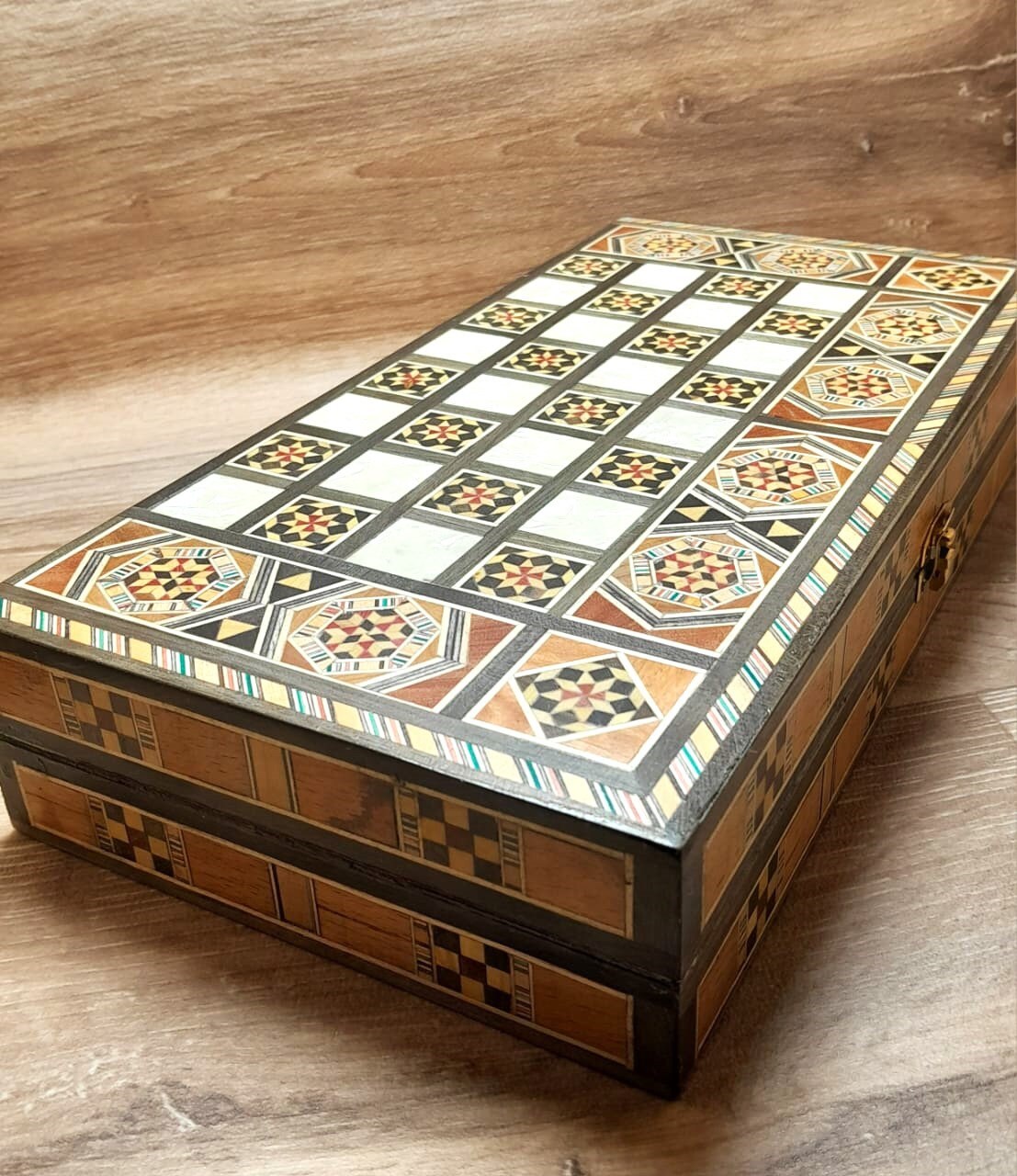 Moroccan Handmade Wooden Backgammon Set Board, 2 in 1 Wood Backgammon ...