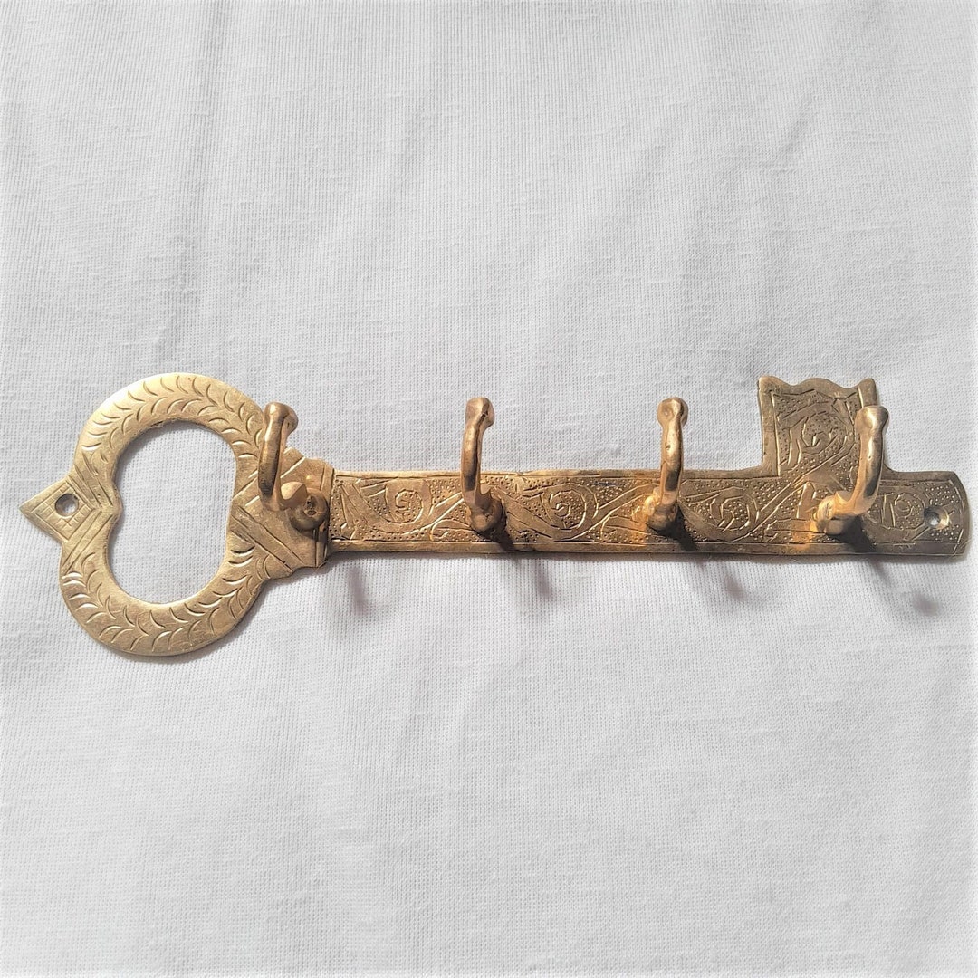 Vintage Brass and Copper Key Holders: Elegant Wall Hanging Key Racks ...