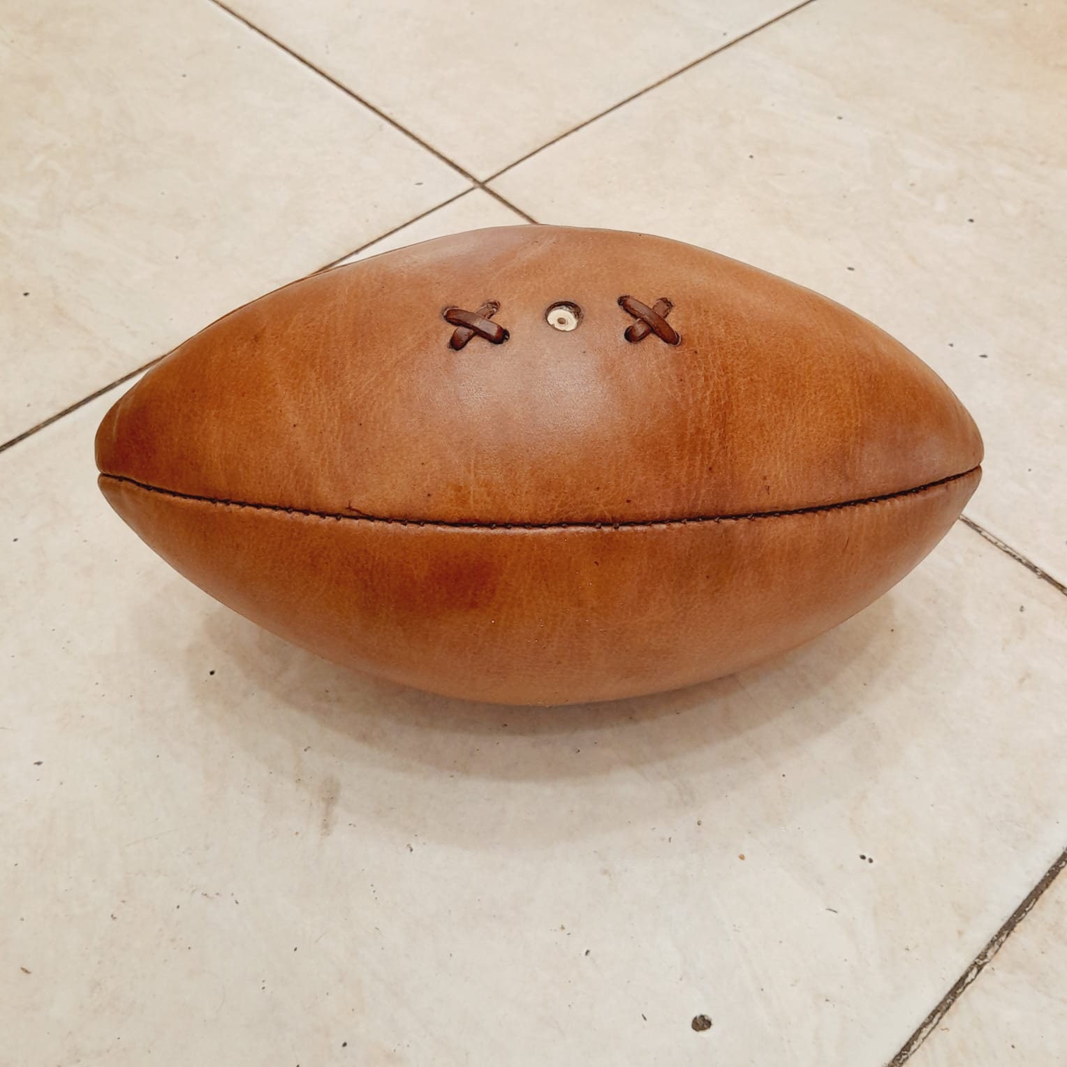 Personalized Vintage Leather Rugby Ball, Personalized Full Size Vintage ...