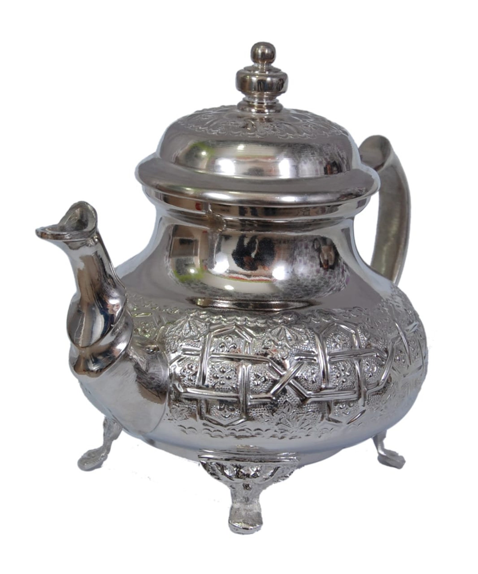 Handmade Moroccan Silver Plated Teapot , Bring Home a Beautifully ...