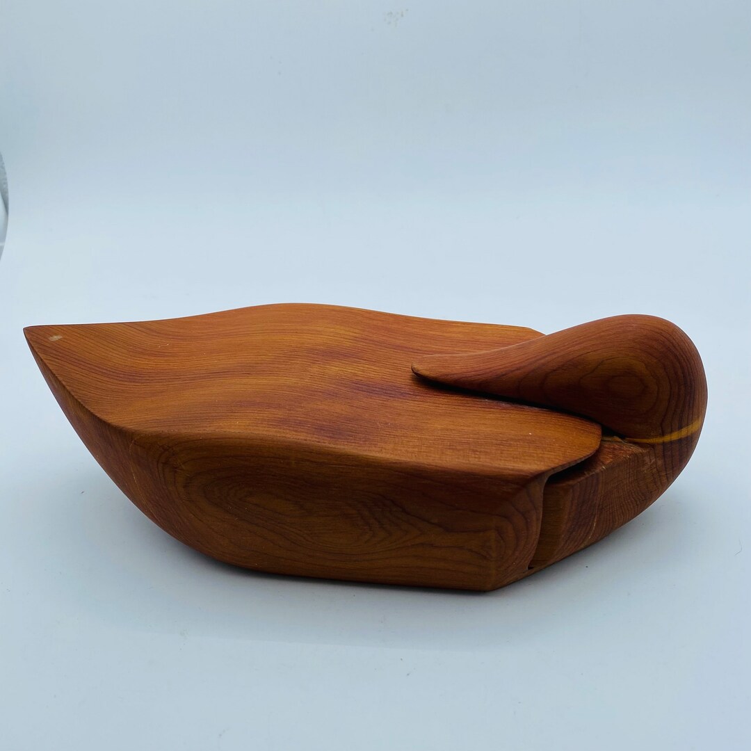 Wooden Handmade Duck Slide Box Puzzle Juniper Canadian - Etsy