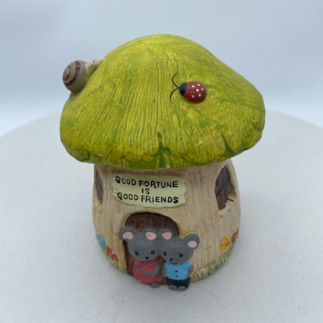 Taiwan Mushroom Money Bank Box Mice Snail Ladybug 5 Inch - Etsy