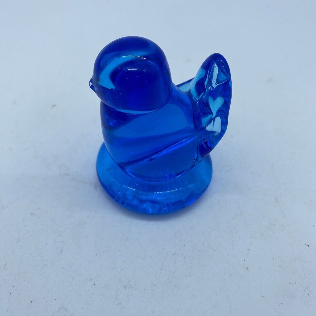 Leo Ward Vintage Blue Bird of Happiness 1994 Signed Paperweight - Etsy