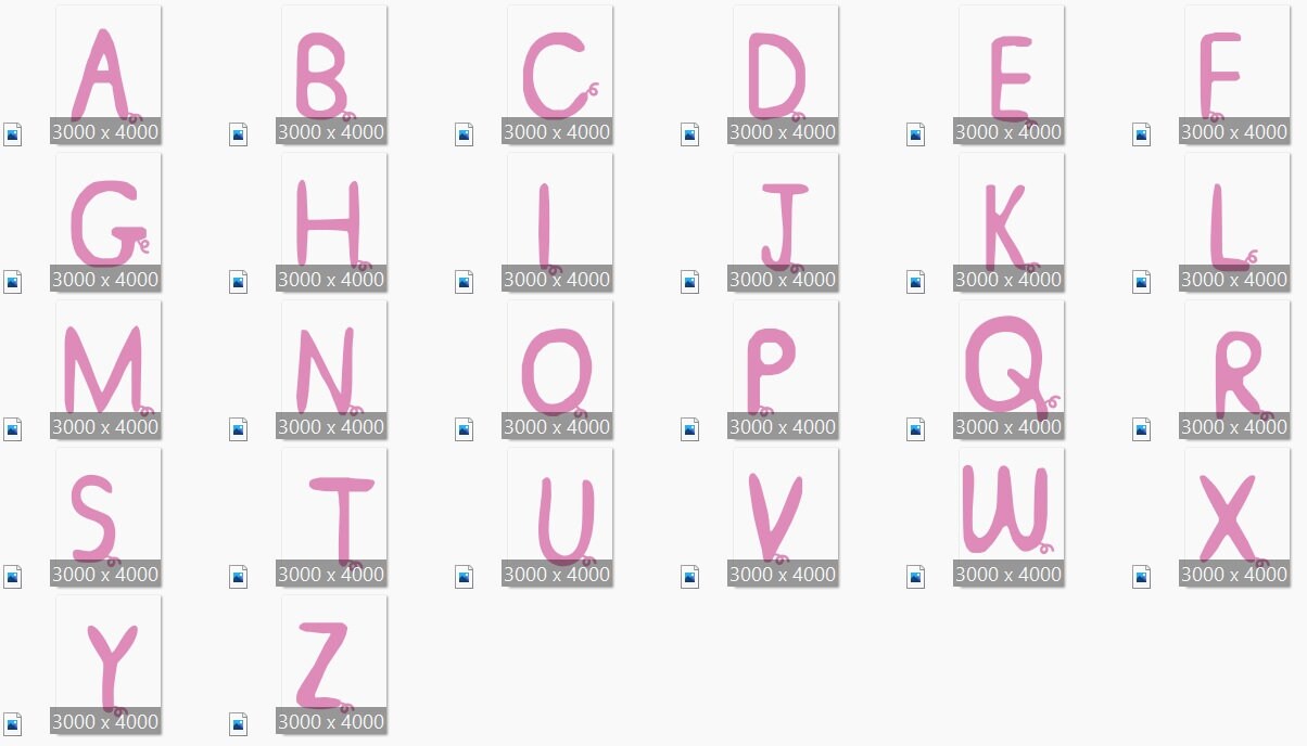 Peppa Pig Full Alphabet PNG Peppa Pig Alphabet SVG Peppa Pig - Etsy Canada