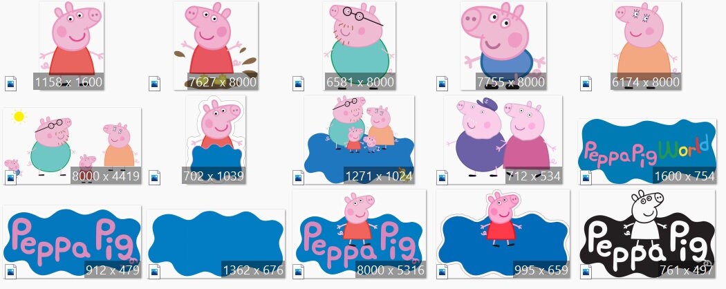 Peppa Pig Full Alphabet PNG Peppa Pig Alphabet SVG Peppa Pig - Etsy Canada