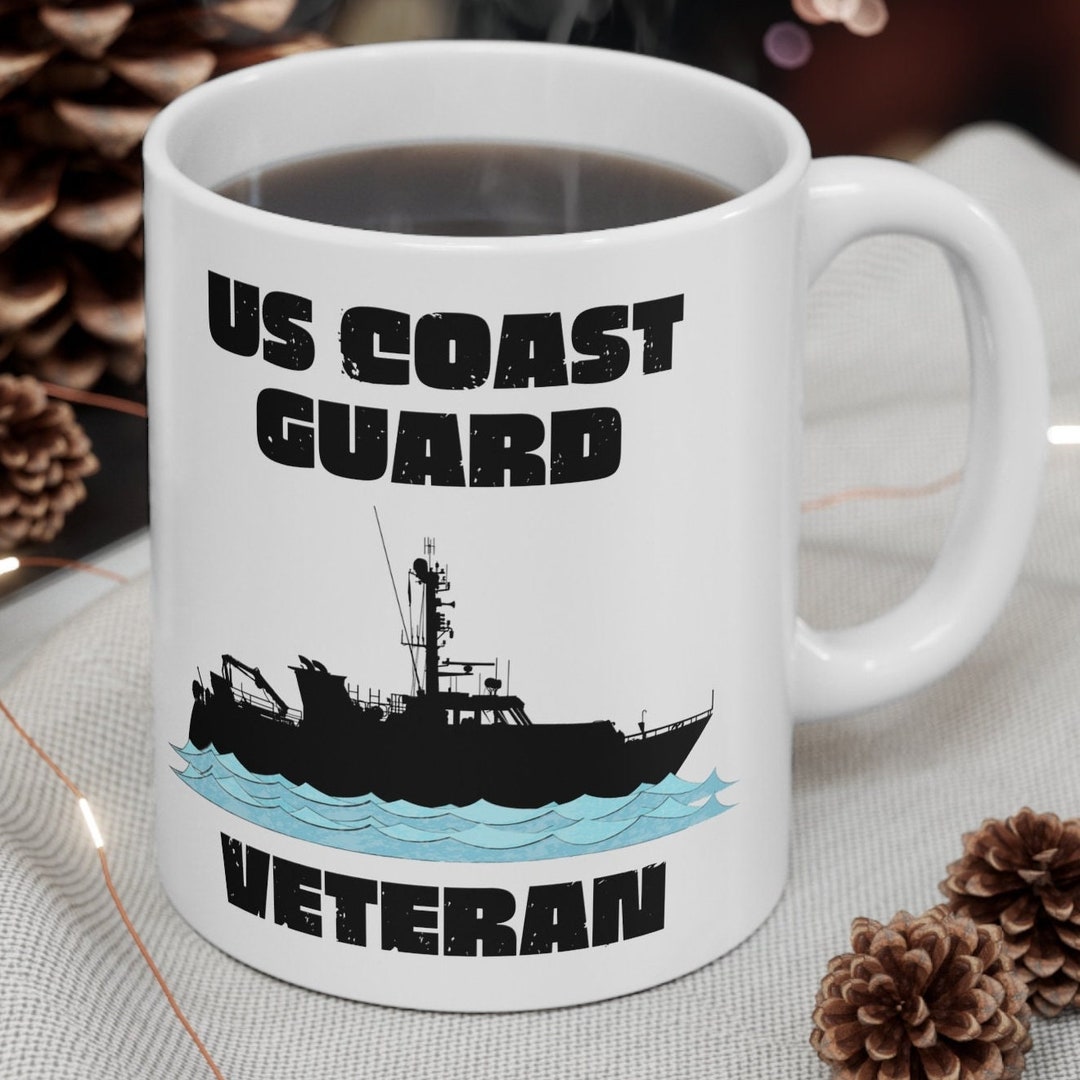 US Coast Guard Veteran Ceramic Mug Gift for Friend Veteran Cup - Etsy