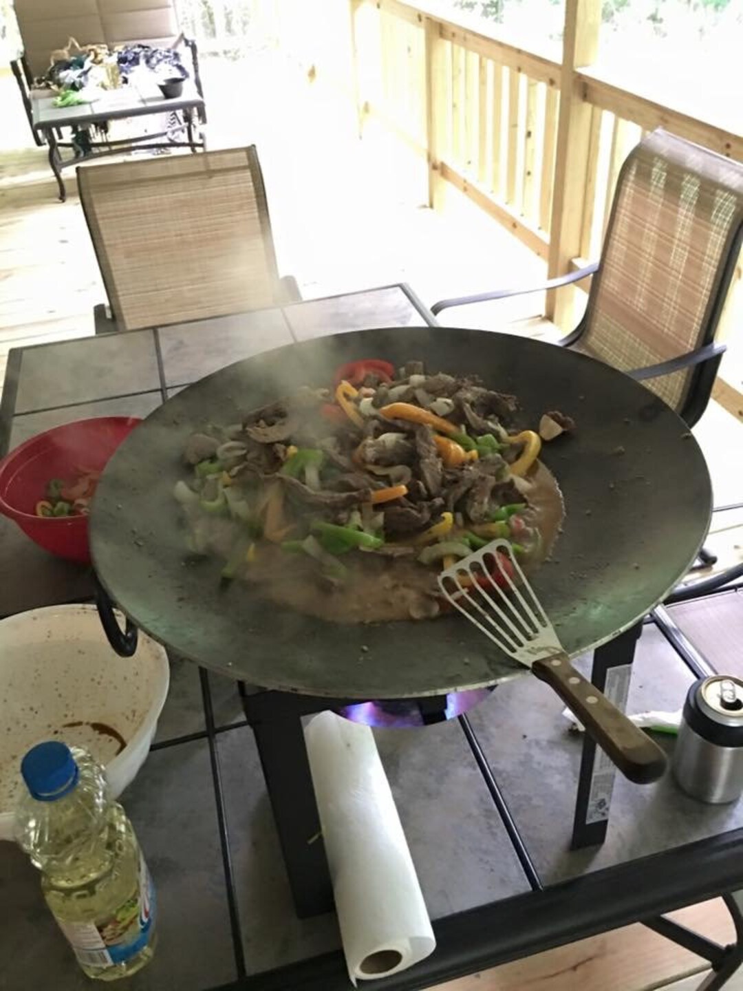 Outdoor Wok With Serving Trivet. - Etsy