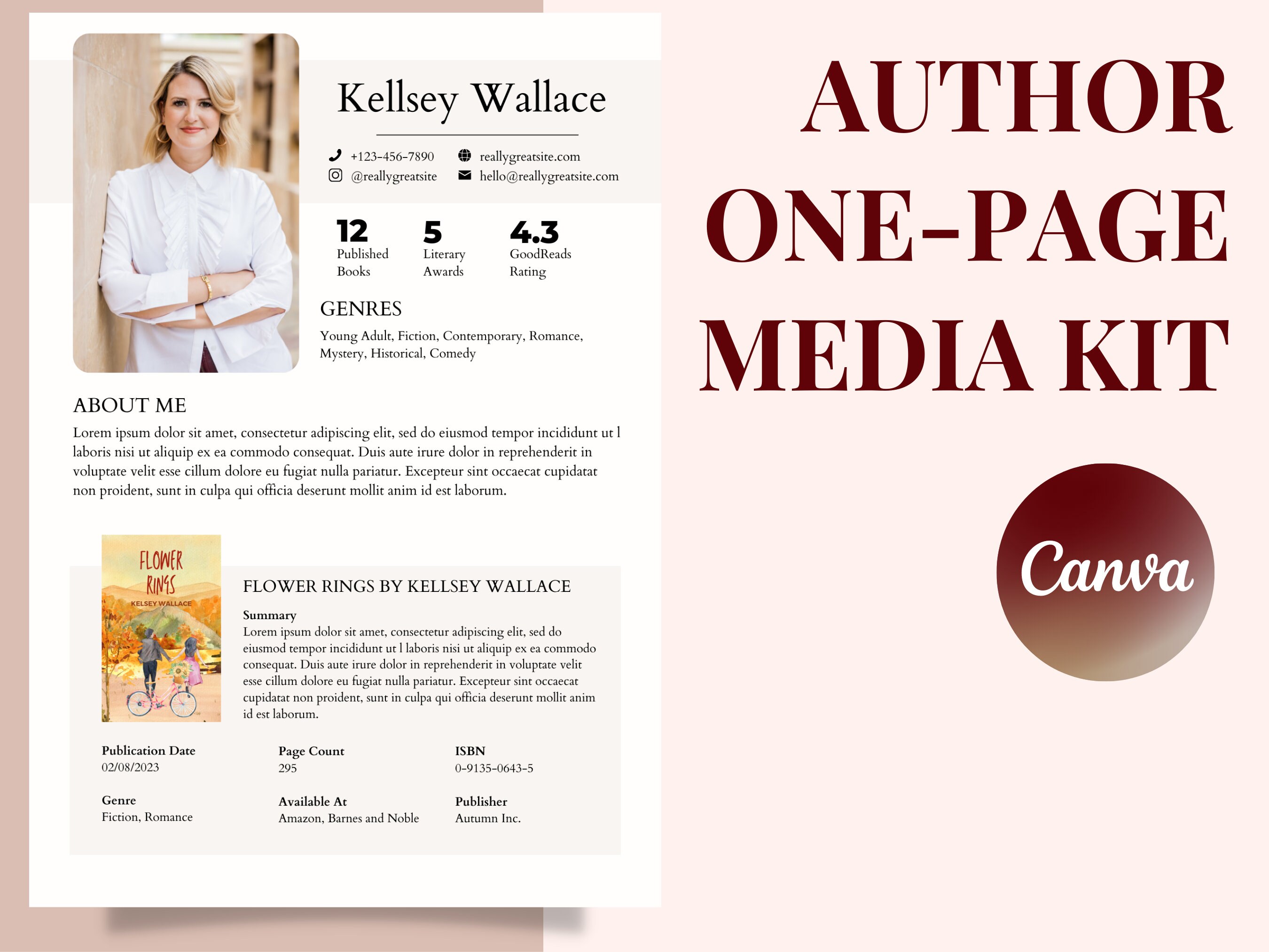 One-Page Media Kit (Light)
